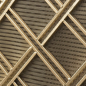 Christopher Knight Home Josette Single Panel Iron Fireplace Screen, Gold