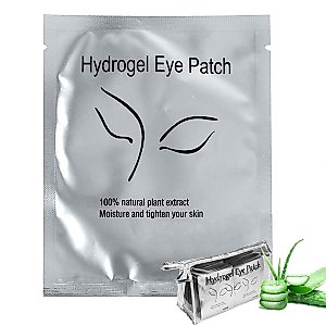 Qleng Eye Pads Lash Extensions Kit, 110 Pairs Hydrogel Patch Gel Pad Beauty Makeup Tool for Under Eyes Eyelash Extension