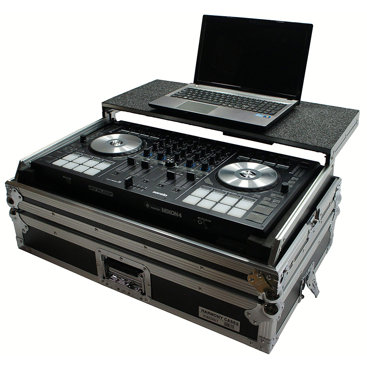 Harmony Audio HCMIXON4LT Flight Glide Laptop Stand DJ Custom Case Compatible with Reloop Mixon 4