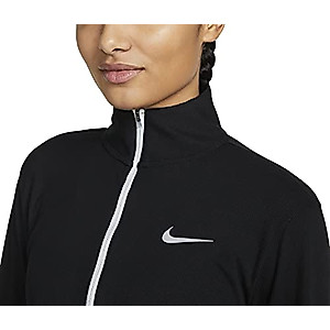 Nike Dri-FIT Element Women's Running Mid Layer (as1, alpha, m, regular, regular, Black/Pure Platinum)