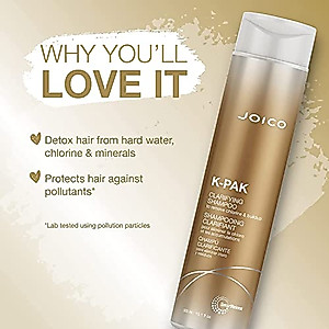 Joico K-PAK Daily Shampoo and Conditioner Set to Repair Damage, 10.1-Ounce