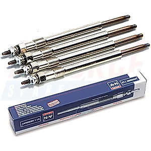 4 Pcs Heater Glow Plugs For DS DS3 Hatchback/Convertible DS4 DS5 DS7 Crossback 1.6, 2.0 BlueHDi, 2.0 Hybrid4 (2015 - Onwards) 1612736680 - AUTORCE