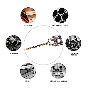 Owl Tools 1/2" Cobalt Drill Bits - 3 Pack - 6" Length - M35 Cobalt Drill Bits with Storage Case - Perfect Drill Bits for Metal, Hardened & Stainless Steel, Cast Iron, and More!