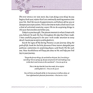 Jesus Always, Large Text Cloth Botanical Cover, with Full Scriptures: Embracing Joy in His Presence (A 365-Day Devotional)