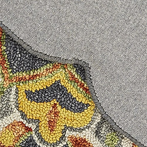 LR Home Dazzle Area Rug, 6' Round, Gray