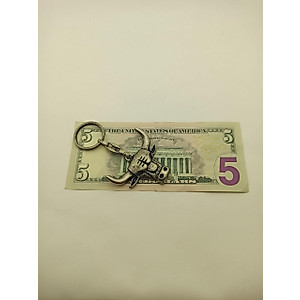 Dual Pack Bull Head Ranch Life Cowboy Style Western Metal Oxide Color Key Chain Keyring