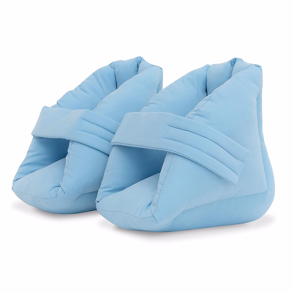 Quilted Heel Protector with Super-Fluffy / Super-Soft in Light Blue Size / Model: Bariatric / Non Gel-Pack