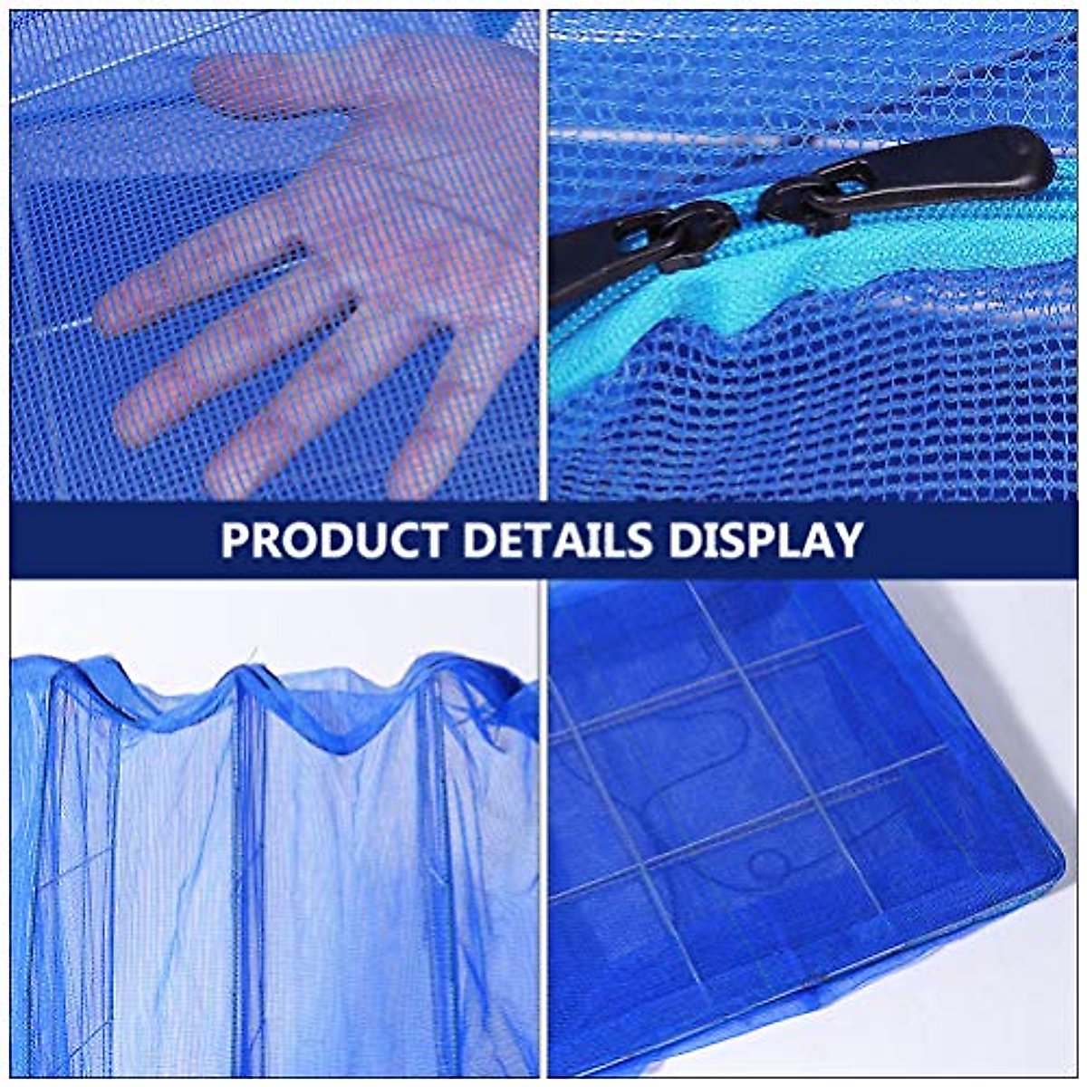Abaodam 3 Layer Herb Drying Rack Plant Hanging Mesh Dry Net with Zipper Folding Drying Net Multi- Function Drying Vegetable Fish Hanging Mesh (Height 26 inches)