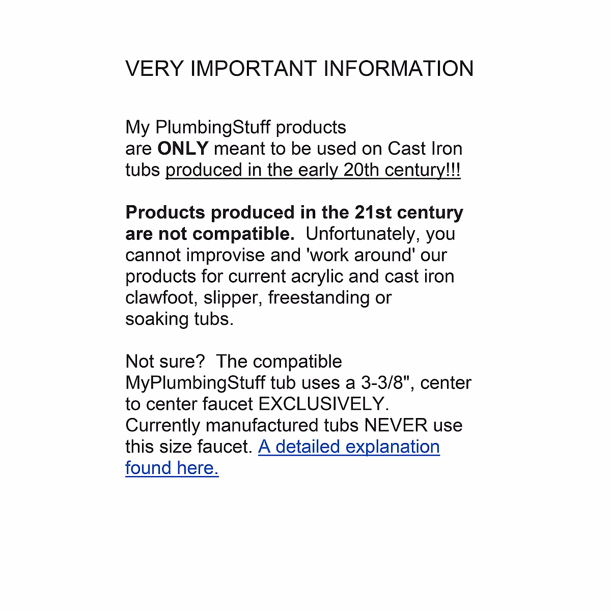 My PlumbingStuff RX2300J JUMBO Clawfoot Tub Add-a-Shower - 60” D-Style Rod with Shower Rings - JUMBO Chrome-Bell Showerhead - B3100 Ball-Valve Technology - 12 Shower-Curtain Rings