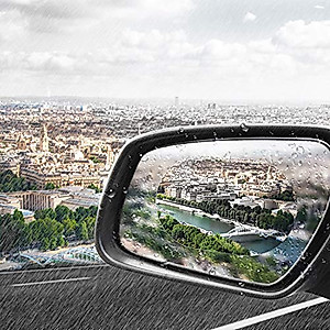 12 Pieces Car Rearview Mirror Film Rainproof Waterproof Mirror Film Anti Fog Nano Coating Car Film for Car Mirrors and Side Windows