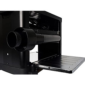 Cutech 40700H 12-1/2-Inch Spiral Cutterhead Benchtop Planer with 24 Tungsten Carbide Inserts, Single Speed Feed Rate, Snipe Minimizer, and Board Return Rollers