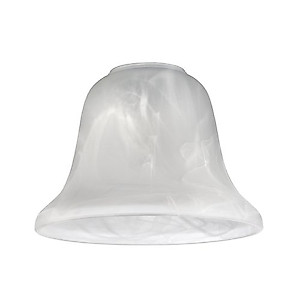 Alabaster Glass Bell Shade - 1-5/8-Inch Fitter Opening