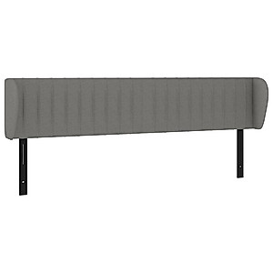 Penau Headboard with Ears Dark Gray 72"x9.1"x30.7"/34.6" Fabric Transform Your Bedroom Aesthetic Classic Design, Modern Comfort