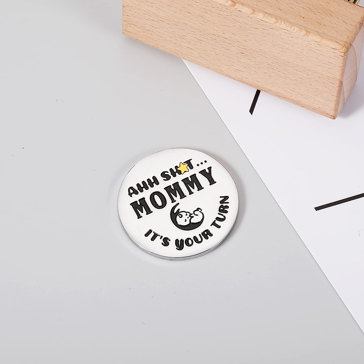 First Fathers Day Gift for New Dad New Baby Gifts for Dad Mom Daddy Parent Decision Coin for Mom Dad to be Funny Pregnancy Newborn Arrival Baby Gift for Dad First Time Shower Gifts Expectant Dad Gifts