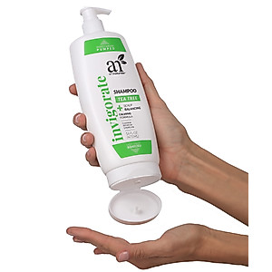 Artnaturals Tea Tree Shampoo - Patented Dual Dispensing Bottle -16 Fl Oz / 473ml - Get every last drop Sulfate Free – With 100% Pure Therapeutic Tea Tree Essential Oil for Itchy Scalp