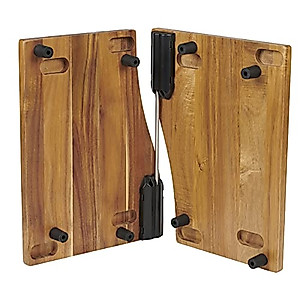 Anchor Hocking SwingBoard Acacia Wood Cutting Board, 6 Piece Set, Meal Prep Station