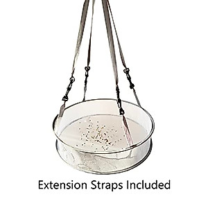 Seed/Shell Catcher for Bird Feeders Platform 19 x 19 x 4 inches Birdseed Hoop Outdoor Garden Hanging Tray