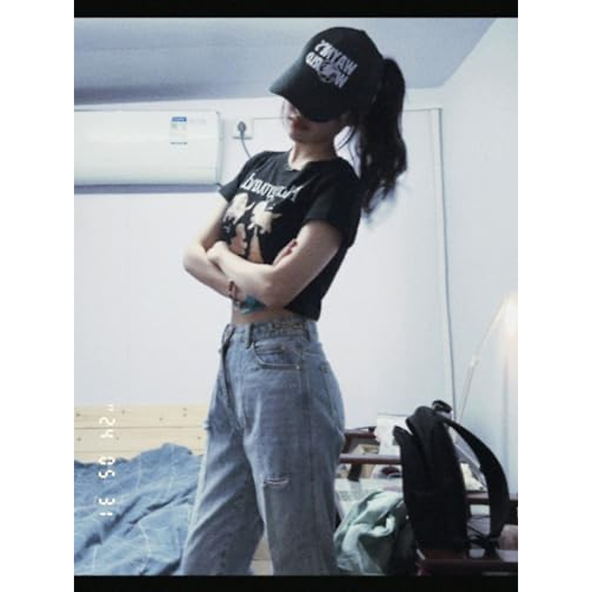 ZIXIANNIU Wayne's Hat Embroidered Trucker Hat Halloween Costume Black