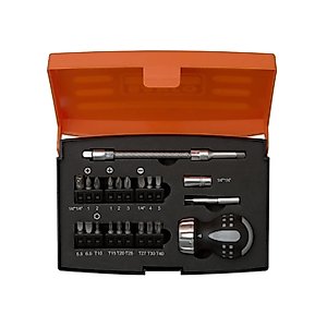 Bahco 808050S-22 Stubby Ratchet Screwdriver Set, 22-Piece