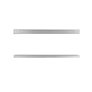 QWORK Aluminum T Track, 2 Pack 12 Inch Universal Double Cut Profile T Track, with Predrilled Mounting Holes and Screws, Woodworking and Fixtures, for Drill Press Table, Router Table