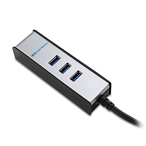 Cable Matters 3-Port SuperSpeed USB 3.0 Hub with SD Card Reader in Black