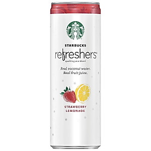 Starbucks RTD Energy Drink, Refreshers, 3 Flavor Variety Pack , 12oz Sleek Cans (12 Pack)