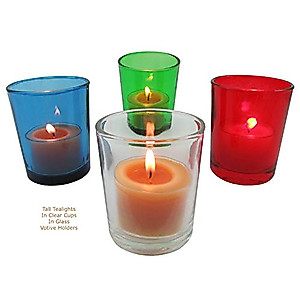 Beeswax Candle Works, 8-Hour Tea Lights (Pack of 18) 100% USA Beeswax