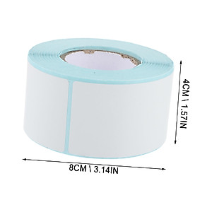 STOBOK Barcode Printing Paper Blank Labels Kitchen Label Printer Thermal Labels Removable Labels Chest of Drawers Day Dot Expiration Labels Barcode Sticker Heat Sensitive Stickers