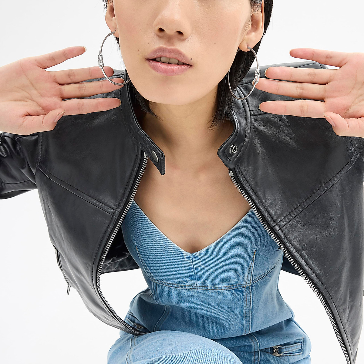 Coach Women's Signature C Hoop Earrings