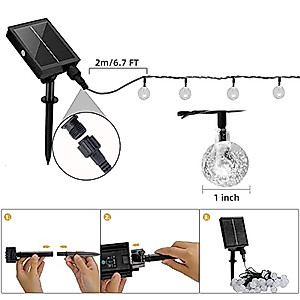 WERTIOO 55FT 100 Led Solar String Lights Outdoor with Remote, Waterproof Solar Powered Outdoor Lights with 8 Lighting Modes for Patio Gazebo Porch Camping Tree Garden (Warm White)