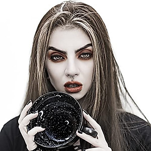 Rogue + Wolf Midnight Coffee Large Witch Mug in Gift Box Halloween Decor Spooky Gifts Ghost Fall Mugs for Men Women Goth Acotar Witchy Novelty Porcelain Tea Cup Gothic Witchcraft - 17.6oz 500ml