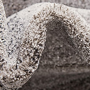 Unique Loom Del Mar Collection Area Rug - Abigail (2' 7" x 10' Runner, Light Gray/ Black)