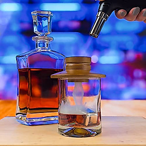 Bourbon Haze Cocktail Smoker Kit with Torch - Old Fashioned Smoker Kit, Bourbon Smoker Kit, Whiskey Smoker Kit (No Butane)