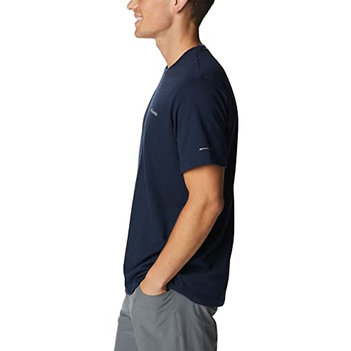 Columbia Men's Thistletown Hills Short Sleeve, Collegiate Navy Heather, X-Large