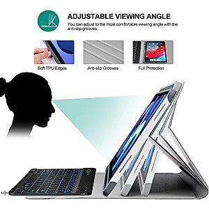 Qoosea for Samsung Galaxy Tab A7 Lite Bluetooth Keyboard Detachable Bluetooth Keyboard for Galaxy Tab A7 Lite 8.7 inch with Magnetically Wireless Bluetooth Keyboard Black