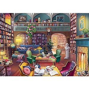 Ravensburger Dream Library - 500 Piece Jigsaw Puzzle for Adults | Softclick Technology Large Format Pieces | Unique & Vibrant Artwork | FSC Certified