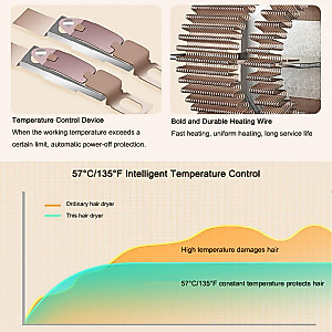 SZWH Hair Dryer Brush,Hot Air Hair Brush Comb,5 in 1 Hot Air Brush Hair Dryer and Volumizer Styler,Salon Negative Ionic Blow Dryer Straightener and Curler