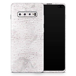 DesignSkinz Karamfila Blotched Marble & Rose Gold v1 Protective Vinyl Decal Wrap Skin Cover Compatible with The Samsung Galaxy S20 (Screen Trim & Back Glass Skin)