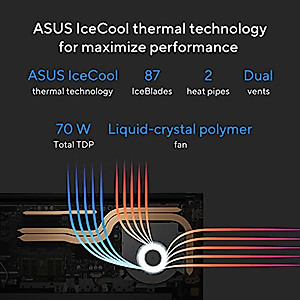 ASUS Vivobook 14X Laptop, 14” WUXGA Display, Intel Core i5-13500H CPU, NVIDIA GeForce RTX 2050, 8GB RAM, 512GB SSD, Windows 11 Home, Indie Black, K3405VF-DS51