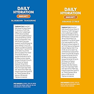 Nuun Hydration Immunity Electrolyte Tablets With 200mg Vitamin C, Blueberry Tangerine and Orange Citrus Flavors, 2 Pack (20 Servings)