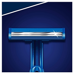 Gillette BlueII Men's Disposable Razors x 5, 2-Blades Razor, Fixed Head