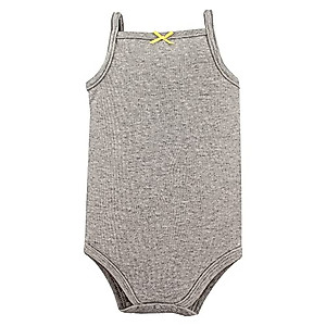 Hudson Baby baby girls Cotton Sleeveless Bodysuits Bodysuit, Daisy, 0-3 Months US