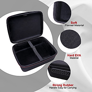 LTGEM EVA Hard Case for ELEPHAS 2020/2022 Mini WiFi Movie Projector - Travel Protective Carrying Storage Bag