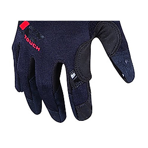 212 Performance Touch-screen Compatible, High Grip Gloves for Mechanics, High Dexterity, Adjustable Closure, Black, Medium