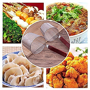 Tenta Tenta Kitchen Stainless Steel Wire Mesh Spider Food Strainer Skimmer, 5.5-Inch, Basket