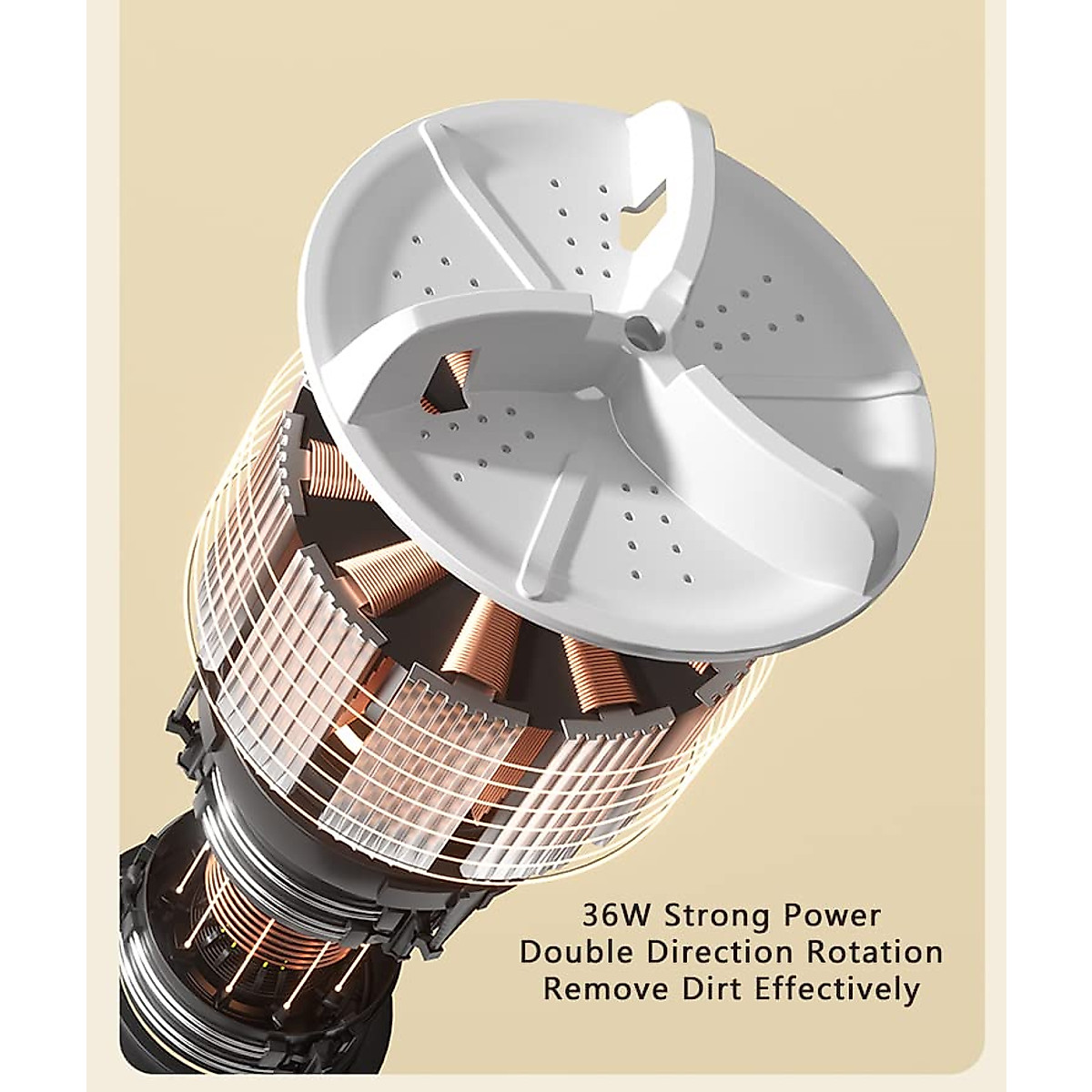 Portable Washing Machine, Folding Mini Washing Machine with Drain Basket, Portable Washer with Blue Light & Ultrasonic Washing for Apartment, Laundry, Camping, RV, Travel, Underwear