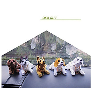 Ebow Dashboard Head Dogs Nodding Heads Car Dash Ornaments Puppy for Car Vehicle Decoration(Shepherd)