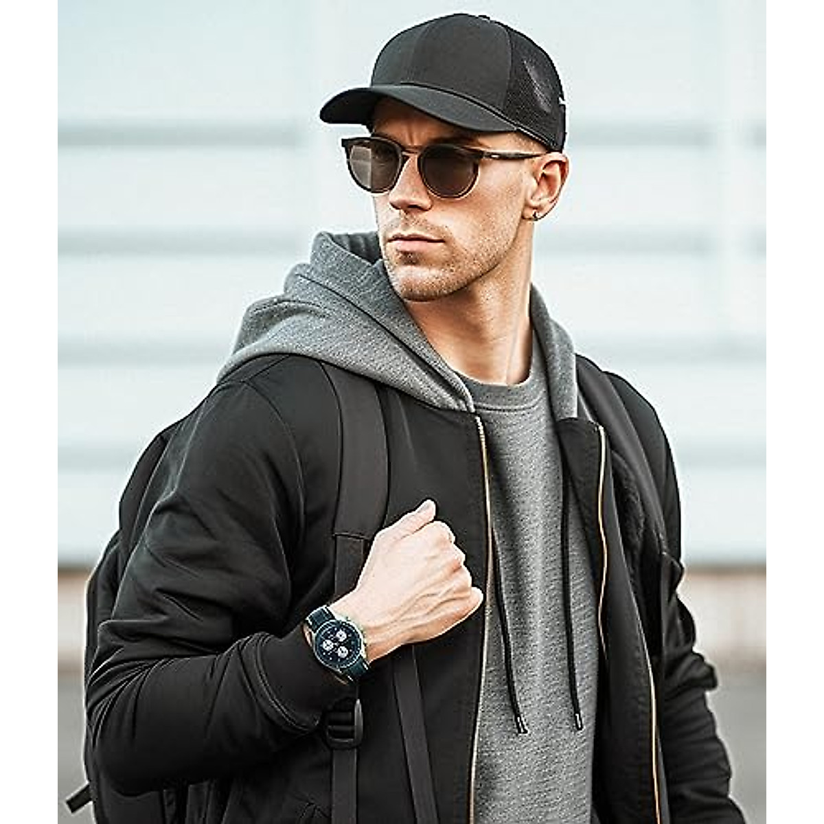 Stanchev Bands for Moonswatch Watch,Soft Silicone Strap Compatible with Omega x Swatch MoonSwatch Speedmaster 20mm Watch,Quick Release Waterproof Replacement Strap for Swatch Omega Men Women (Black)