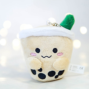 ABC Boba Tea Plush Orignial Cute Stuffed Animal Toy for Wallet, Backpack or Purse 5"