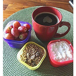 21 Day Portion Control Containers Kit - Nutrition Diet, Multi-Color Coded Weight Loss System. Complete Guide + PDF Planner + Recipe eBook and Tape Measure - BPA Free - 7 PC Labeled